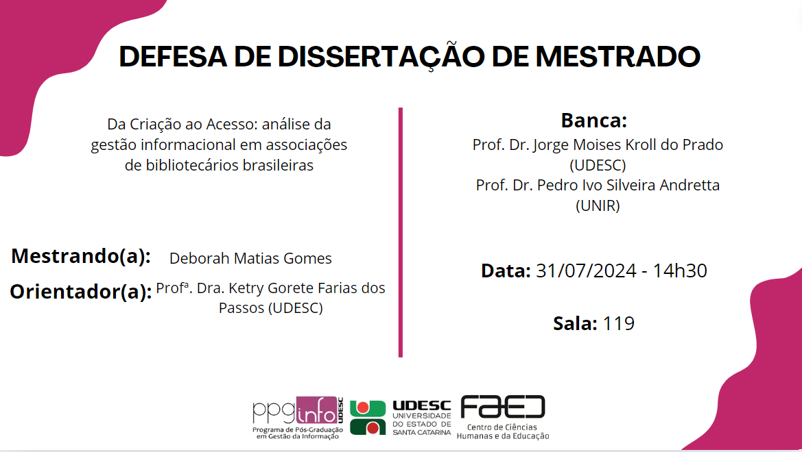 Programa de Pós-Graduação em Gestão da Informação